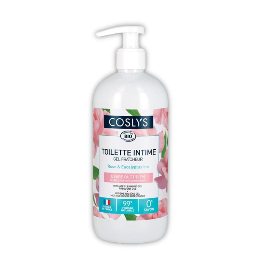 Gel intime fraîcheur rose et eucalyptus Bio - Coslys 500 ml