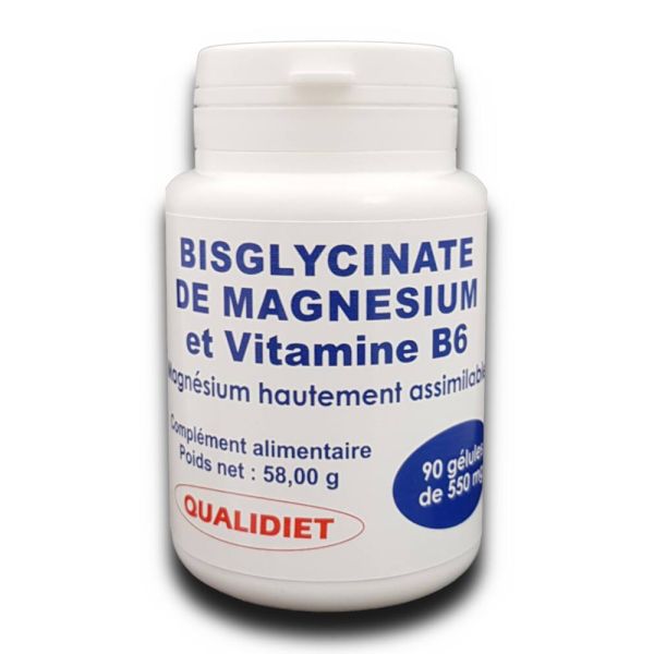 Bisglycinate De Magnésium / Vit B6 - 90 Gélules - Vitalosmose ...