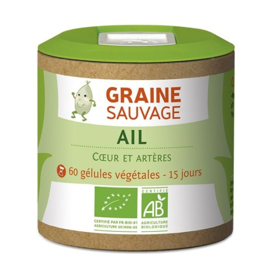 Ail Bio - Tension et Cholestérol - 60 gélules - Graine Sauvage