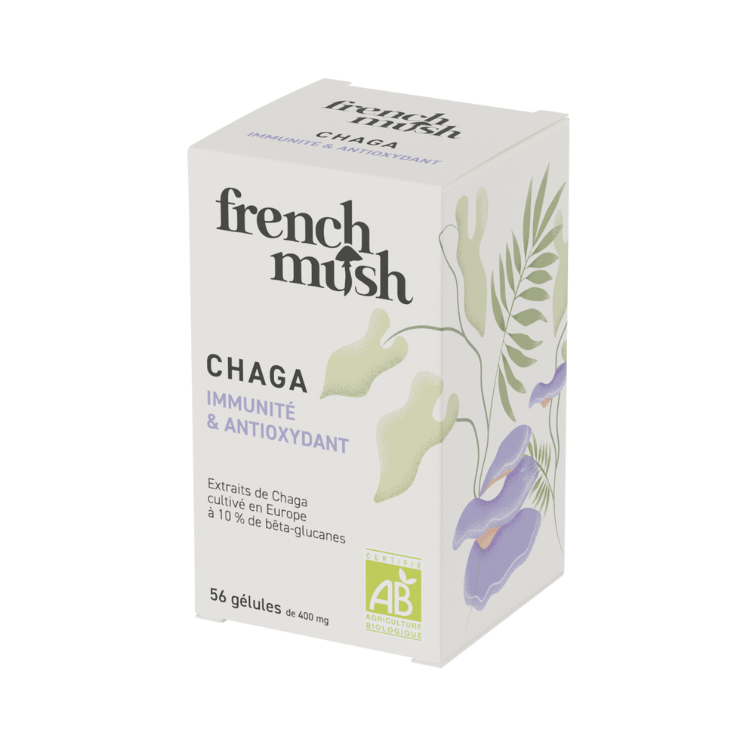 Chaga French Mush - Antioxydant et Immunité Naturel - 56 gélules ...